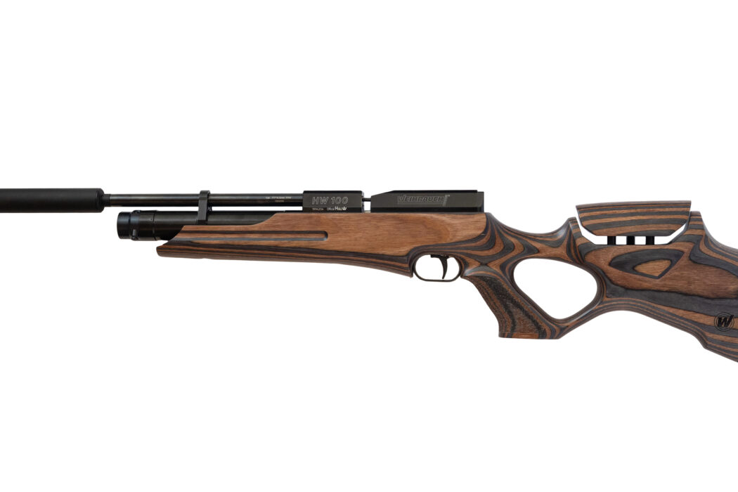 Weihrauch - HW100 KT Laminate Adjustable Pre-charged Pneumatic, .177 ...